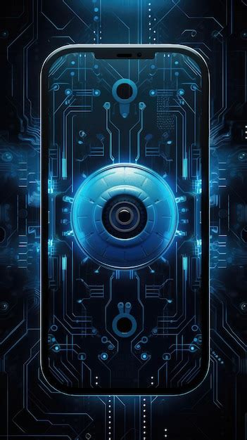 Premium Ai Image Cyber Security Shield With Lock Mechanism Wallpaper