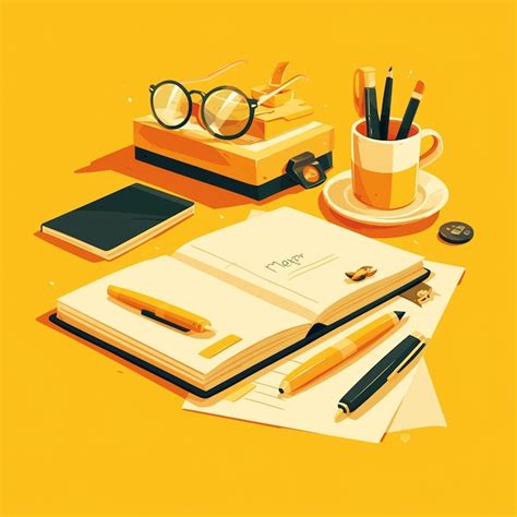 Premium Vector Modern Glass Writing Desk