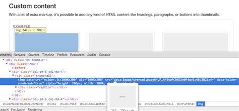 Php How To Load My Images Using Holderjs Bootstrap Stack Overflow