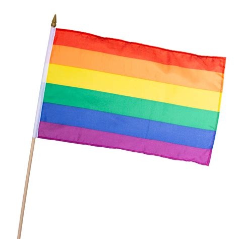 Stock Flagge X Regenbogen Pride