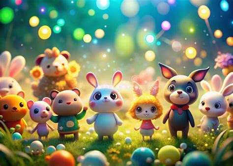 Animated Cartoon Zoom Backgrounds Adorable Bokeh Effects For Virtual
