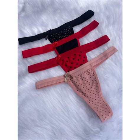 Kit C 10 Calcinhas Lingerie Meio Fio Elástico Largo Lisas e Estampado