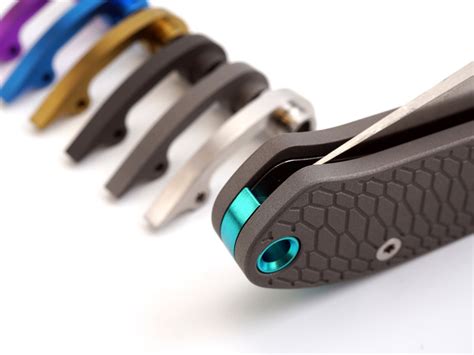 Titanium Flat Backspacer For Spyderco Para 3 Lanyard Rockscale Design