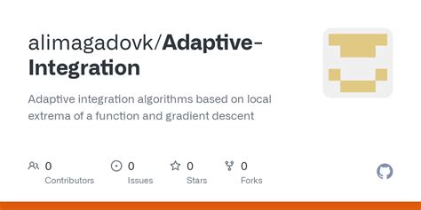 Github Alimagadovk Adaptive Integration Adaptive Integration