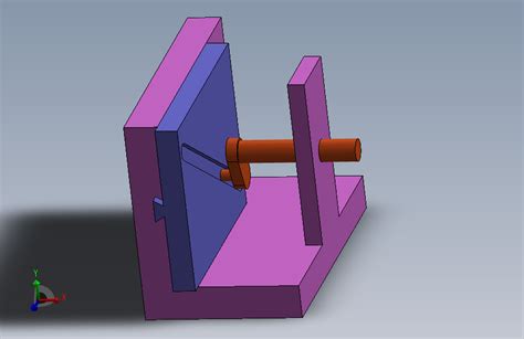 将旋转运动转换为摆动运动机甲solidworks 2016模型图纸下载 懒石网