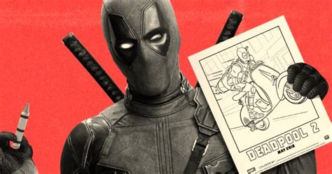 Deadpool 2 Coloring Page Celebrates National Crayon Day
