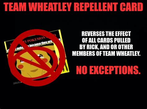 Team Wheatley Repellent Card Blank Template Imgflip