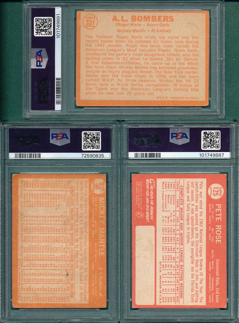 Lot Detail 1964 Topps Baseball Near Complete Set 586587 W Psa
