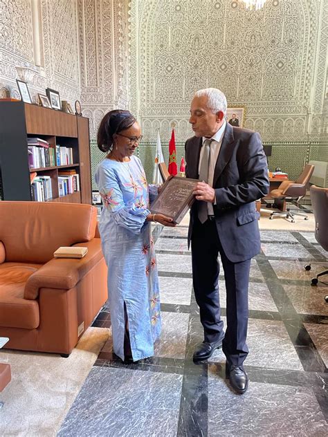 Visite De Lambassadeur Du Rwanda Au Royaume Du Maroc