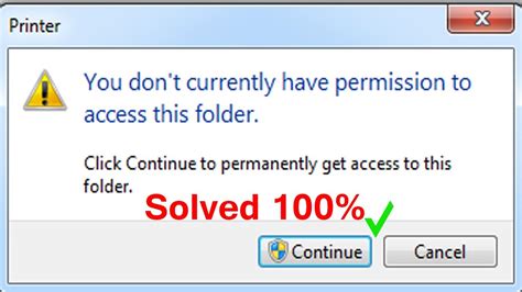 Fix You Currently Dont Have Permission To Access This Folder Problem