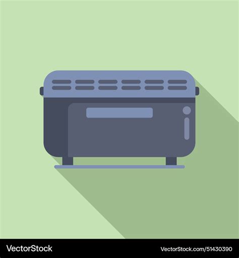 Modern Toaster Icon On Green Background Royalty Free Vector