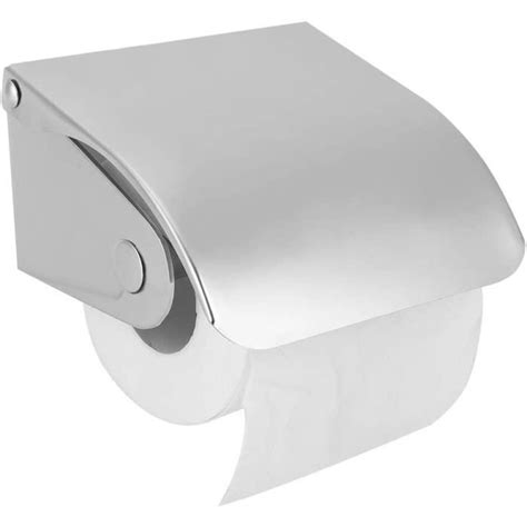 Porte Papier Hygiénique Mural Ouvert Support de Papier de Toilette Gain de Place en Acier
