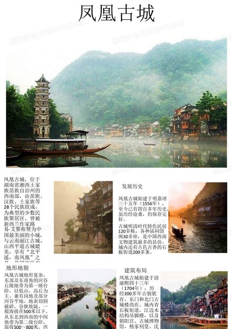 凤凰古城PPT模板下载 编号lyzxdjmp 熊猫办公