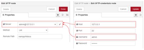 how to connect server using sftp node general node red forum