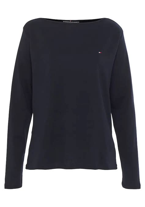 Tommy Hilfiger Curve Langarmshirt Crv Slim Cody Rib Slash Nk Ls Plus