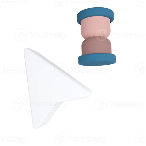 waiting cursor cursor 3d rendering 17785493 png