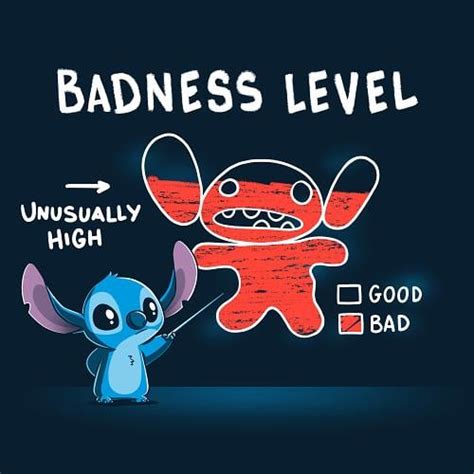 Stitchs Badness Level From Teeturtle Day Of The Shirt