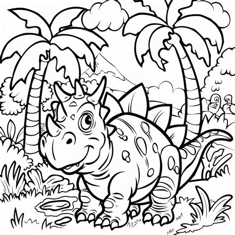 96 Dibujos De Dinosaurios Para Colorear