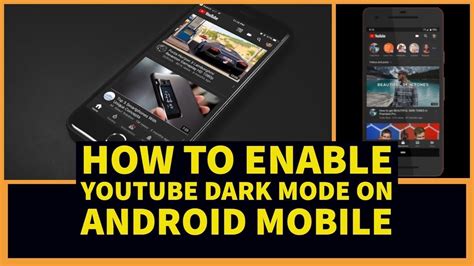 How To Enable Youtube Dark Mode Dark Theme On Android Mobile Youtube