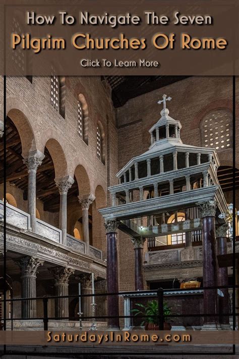 How To Navigate The 7 Pilgrim Churches Of Rome Saturdaysinrome Map