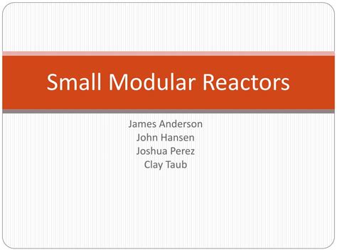 PPT Small Modular Reactors PowerPoint Presentation Free Download ID 1599376
