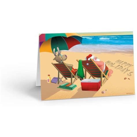 Stonehouse Collection Santa Holiday Greeting Card 18 Boxed Christmas