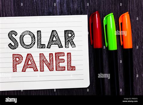 Word Writing Text Solar Panel Business Concept For Designed To Absorb Suns Rays Source Of