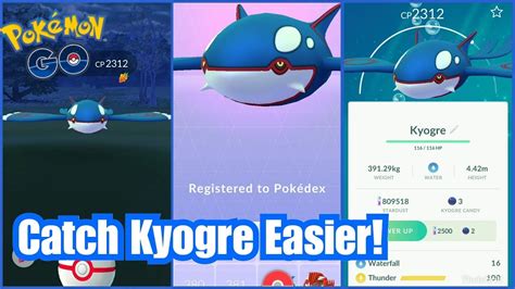How To Easily Catch Kyogre Pokemon Go Youtube