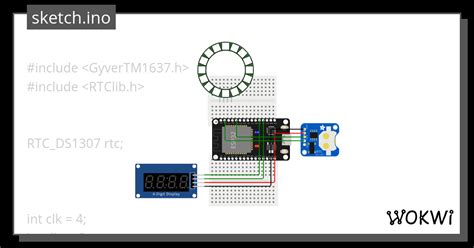 c2811 rtc disp wokwi arduino and esp32 simulator