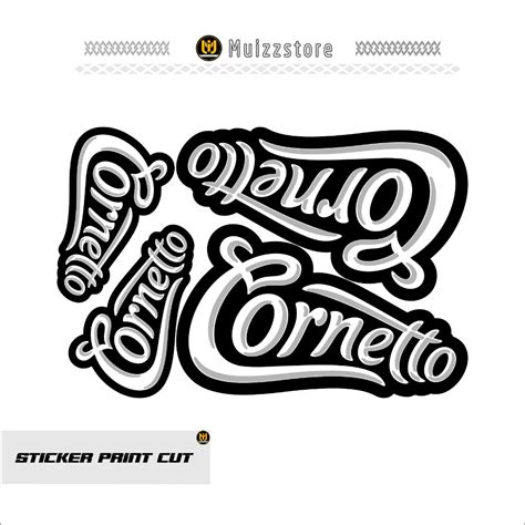 Mata Print Cut Sticker Eye Sticker Cornetto Motif Stock Decals Motorcycle Sticker Variations Car
