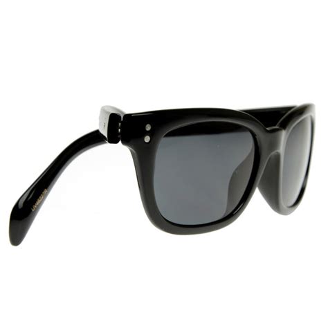 New Vintage Bold Premium Zerouv Quality Small Oval Horn Rimmed Sunglas