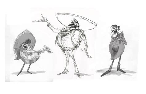 Animation News Art — Coco 2017 Early Character Exploration By John
