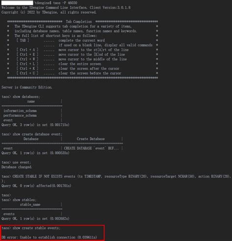 Used Other Port Not The Default6030 Start Tdengine Docker Got Db