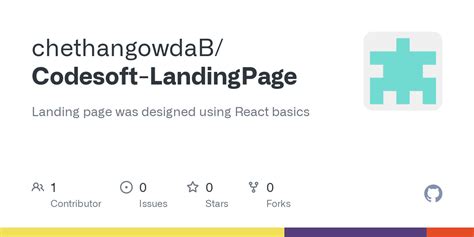 Github Chethangowdab Codesoft Landingpage Landing Page Was Designed