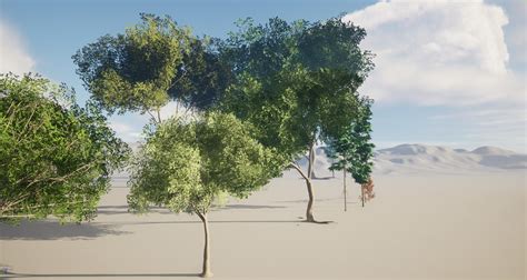 Artstation Tree Pack 18 Trees And Ue5 Level Game Assets