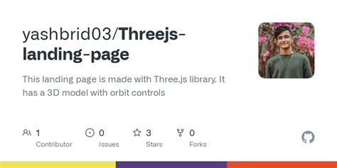 Github Yashbrid03threejs Landing Page This Landing Page Is Made