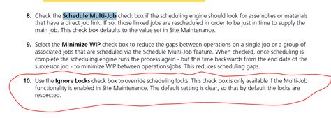 Schedule Multi Job Checkbox On Site Maintenance Epicor Erp 10