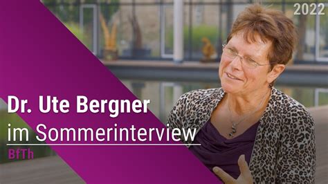 Sommerinterview 2022 Mit Dr Ute Bergner Bürger Für Thüringen Youtube