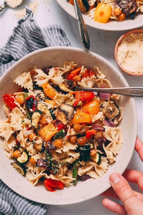 Vegan Pasta Primavera With Roasted Veggies Recette En 2024 Cuisine