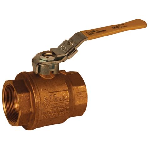 Dixon Imported 34 In Npt Brass Ball Valve W Locking Handle Full