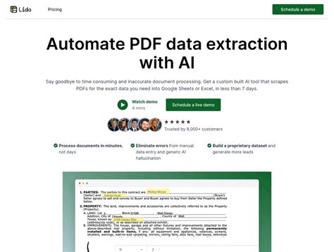 Lido Pdf Data Extraction Ai Business Tools Sites Like Lido App