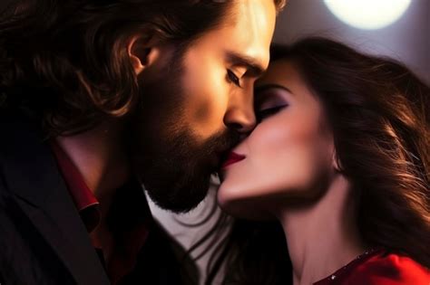 Premium Photo Couple Of Lovers In Love Kissing