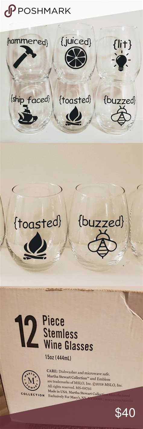 Custom Stemless Wine Glasses Set