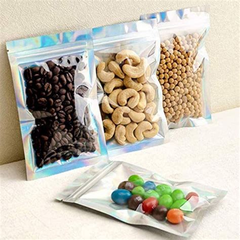 Bolsas Holograficas Tornasol Ziploc Transparente Metalizadas Cuotas