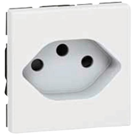 Legrand Steckdose Mosaik 2 Modulig 16a 250v~ Ch Steckklemmen Weiß Typ 13