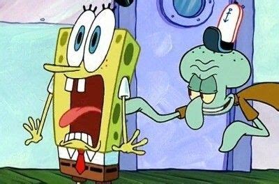 Pin de Thopoli en Bruh Calamardo Bob esponja Imágenes divertidas