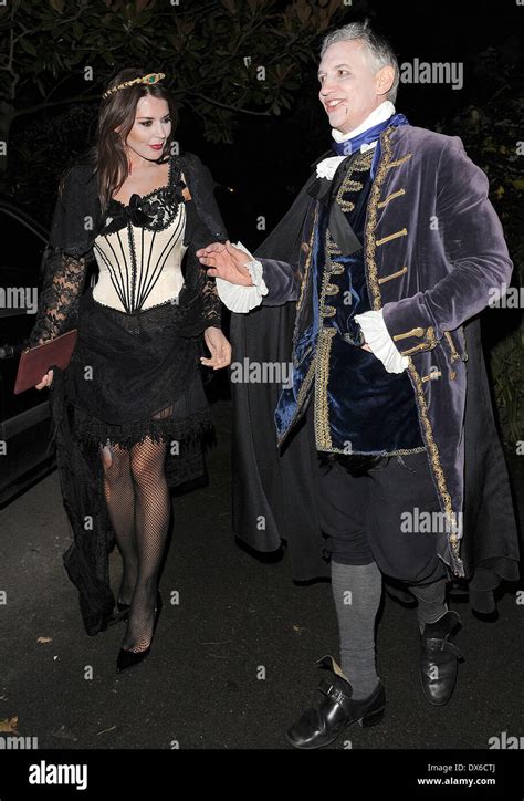 Danielle Lineker And Gary Lineker Leaving A Halloween Party Held At The