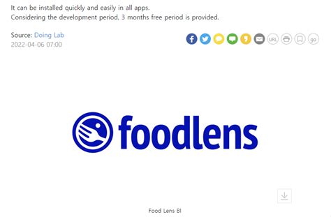 Doinglab Opens Api Platform For Ai Food Recognition Solution Foodlens
