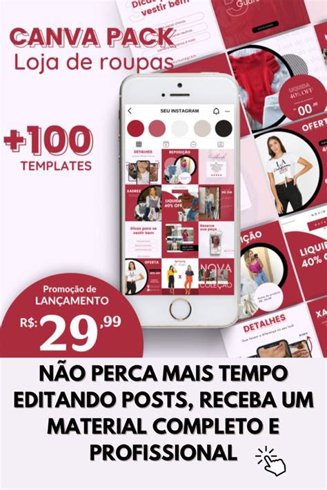 Canva Pack Loja De Roupa Post Para Loja De Roupa Empreendedorismo