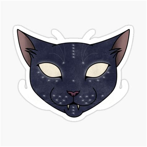 Celestial Cat Sticker For Sale By Poetatoes Redbubble
